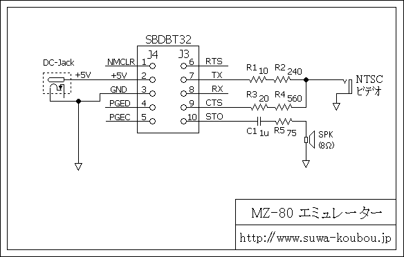 Make a MZ-80 emulator by using PIC32MX